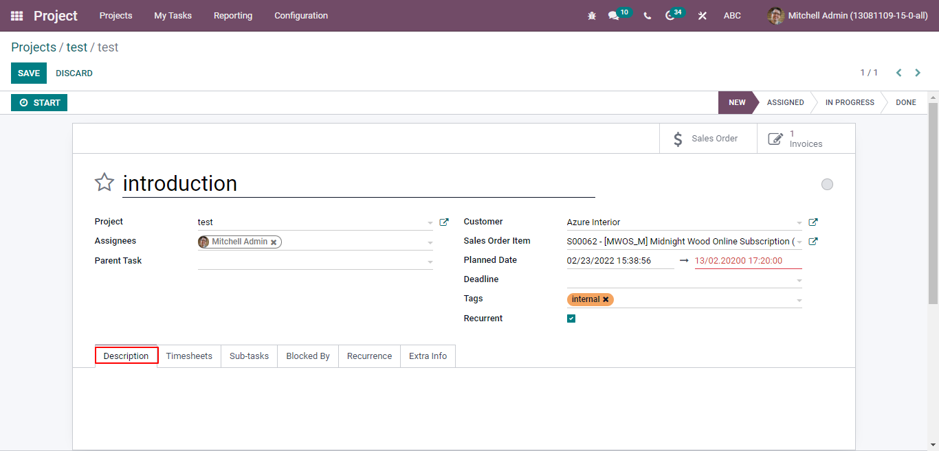 Allocation of Tasks And Sub-Tasks in Odoo 15 Project Module | Konsultoo